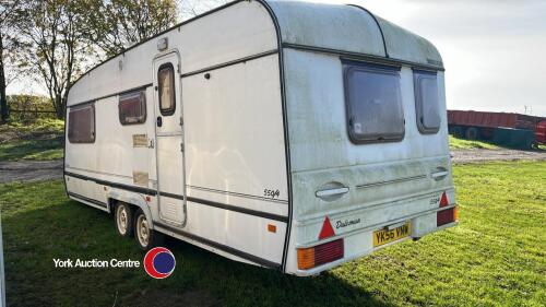 Twin wheeled caravan, galvanised chassis, tows well | York Machinery ...