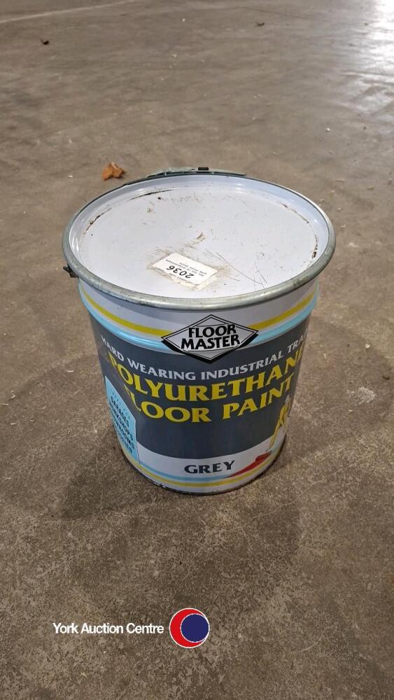 20L tin of polyurethane grey floor paint | December timed online ...