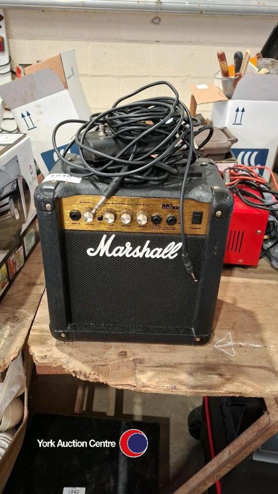 Marshall amp plus box and cables | December timed online auction ...