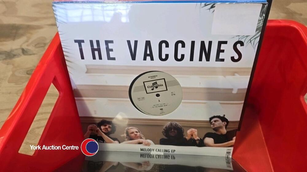 Box of modern LP records, new, mostly sealed | December timed online ...