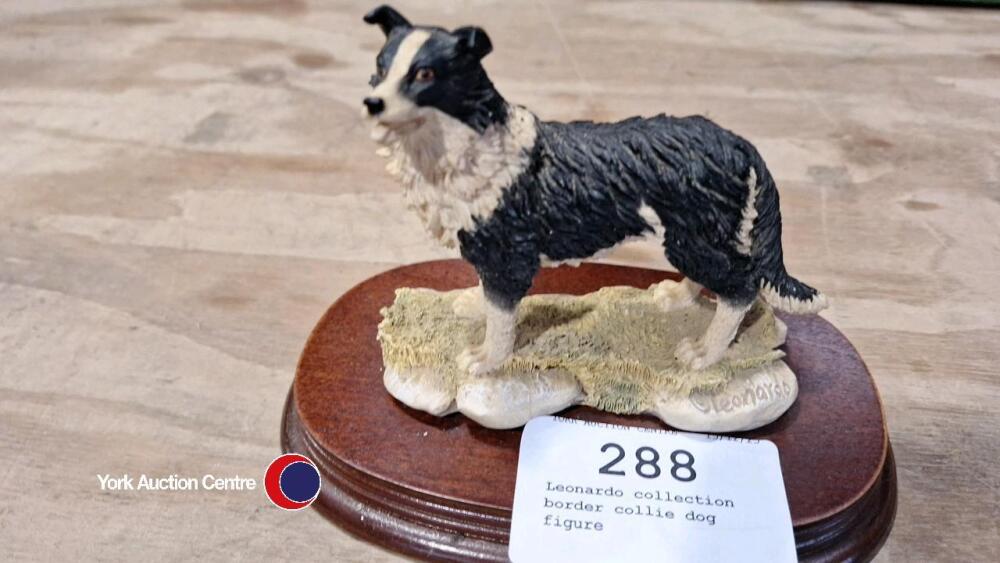 Leonardo collection border collie dog figure | December timed online ...