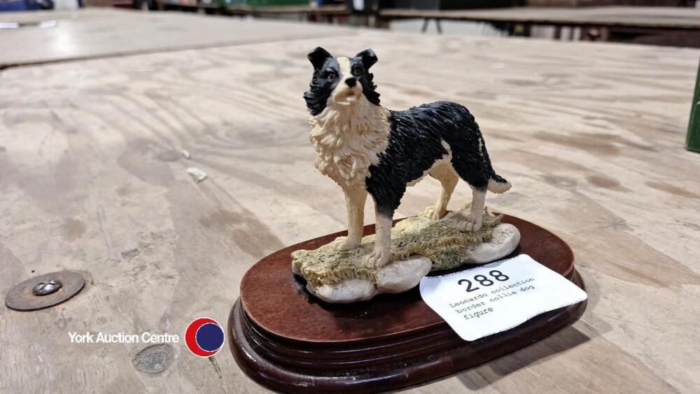 Leonardo collection border collie dog figure | December timed online ...