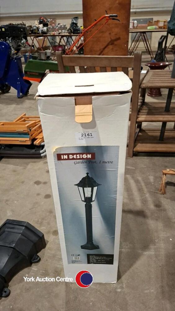 1m garden lamp post, unused | January timed online auction - Workshop ...