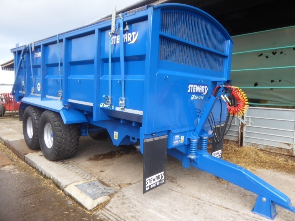 2020 Stewart GX16-21S grain trailer c/w air & hydraulic brakes ...