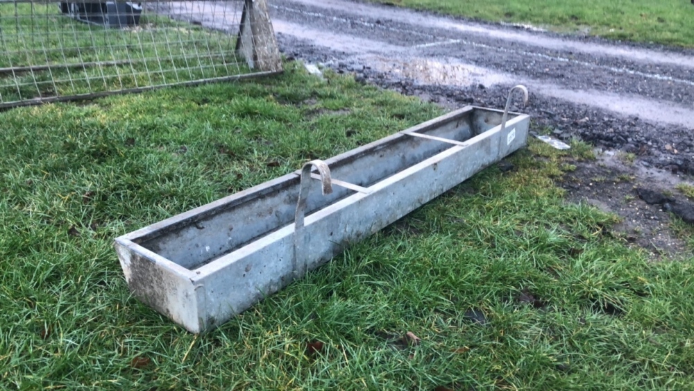 6ft galvanised feed trough | York Machinery Sale (hedgers, buckets ...