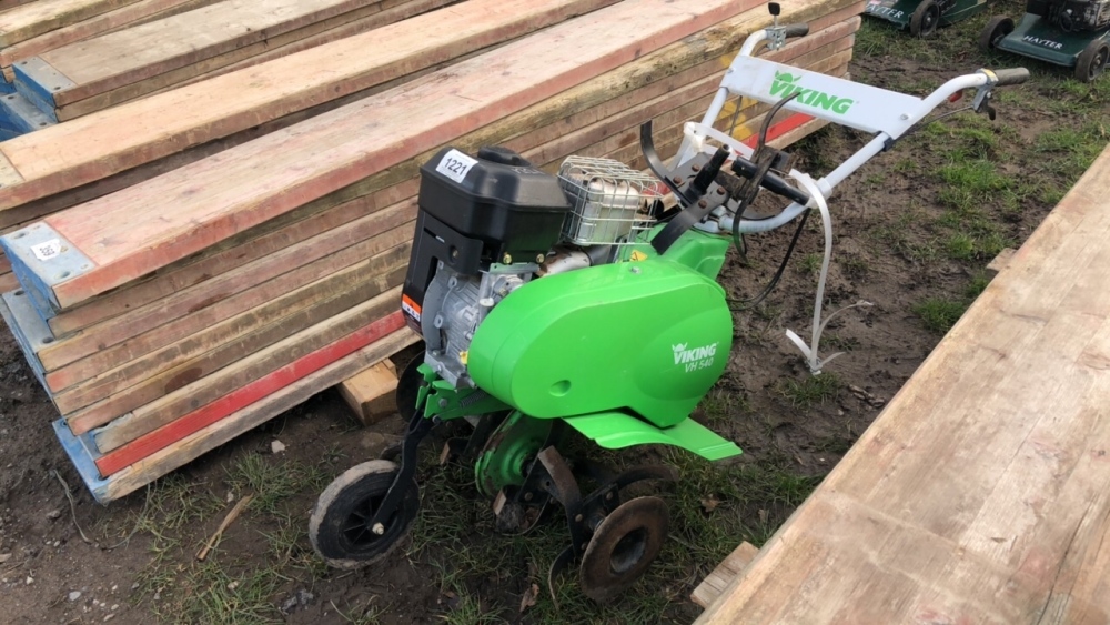 Viking petrol engined rotavator model no. VH540 with reverse function c ...