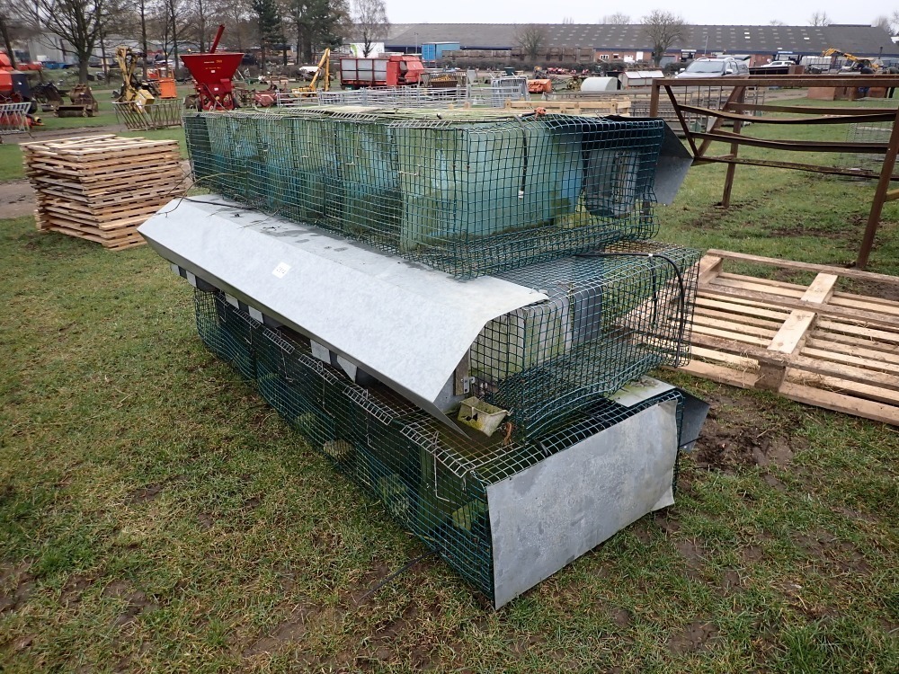 3 rows of partridge laying cages | York Machinery Sale Unsolds - March ...