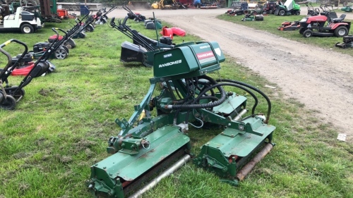 Ransome 214 tractor triple mounted gang mower | York Machinery Sale ...