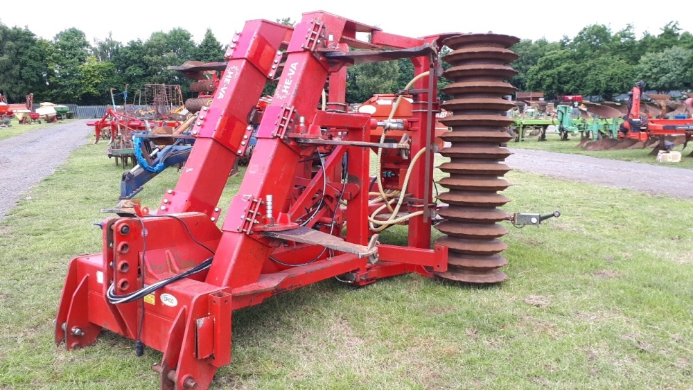 Heva 4m folding 7 leg subsoiler c/w Opico seeder | York Machinery Sale ...