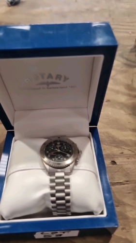 Boxed gents rotary Commando G462 Chrono watch | September timed online ...