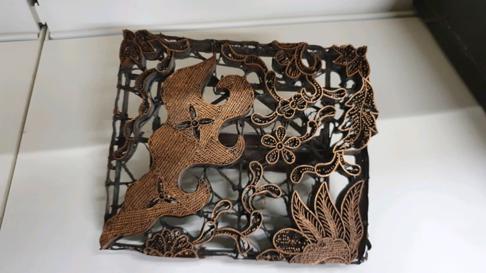 Batik copper stamp | September timed online Saturday sale - Household ...