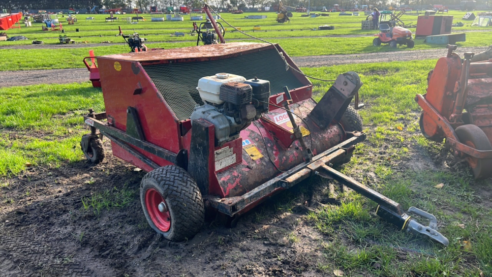 Logic 4ft trailed sweeper collector for quad bike | York Machinery Sale ...