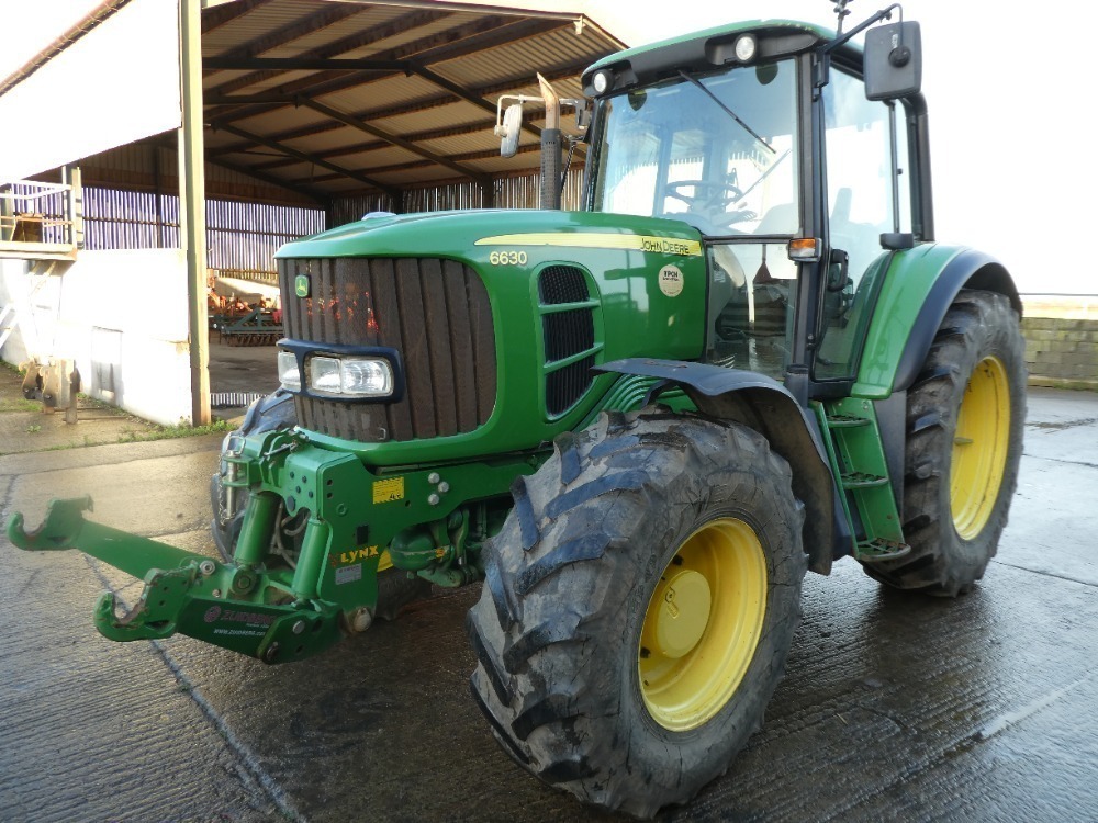 John Deere 6630 4wd tractor c/w front linkage, power quad, 40k, TLS ...