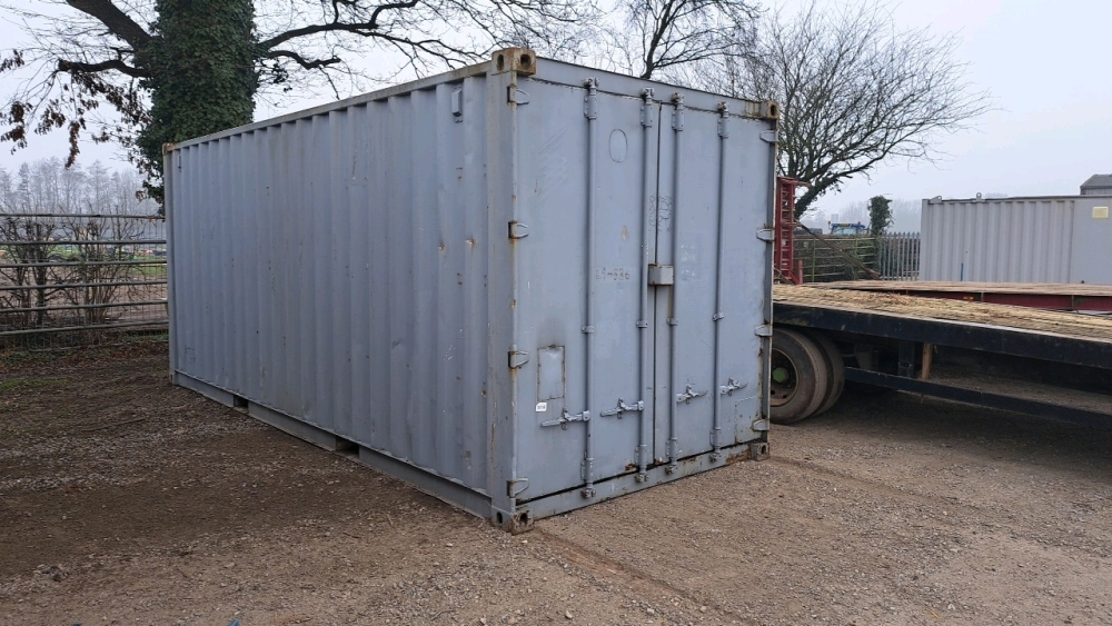 20ft steel container with racking | York Machinery Sale (Machinery ...