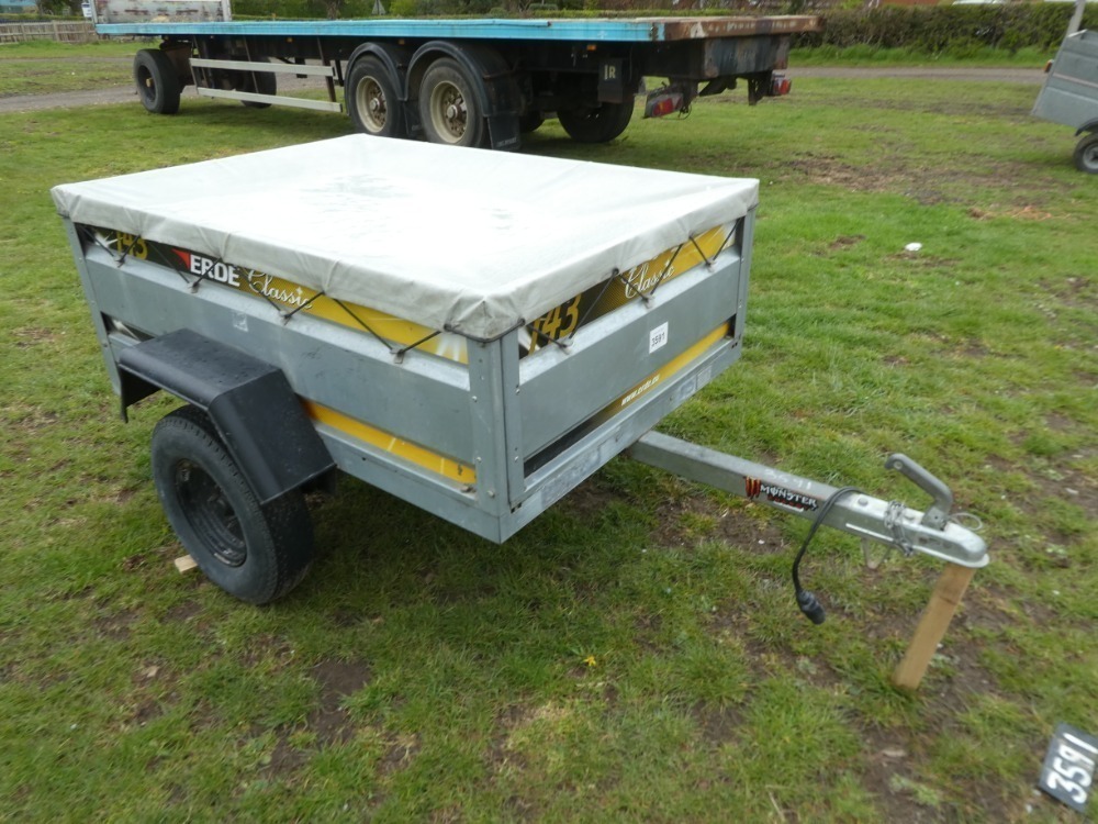 Erde Classic Tipper car trailer 5ft x 3'6 | York Machinery Sale ...