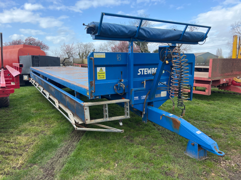 Stewart GX15 flat trailer, 2011 | York Machinery Sale (Machinery ...