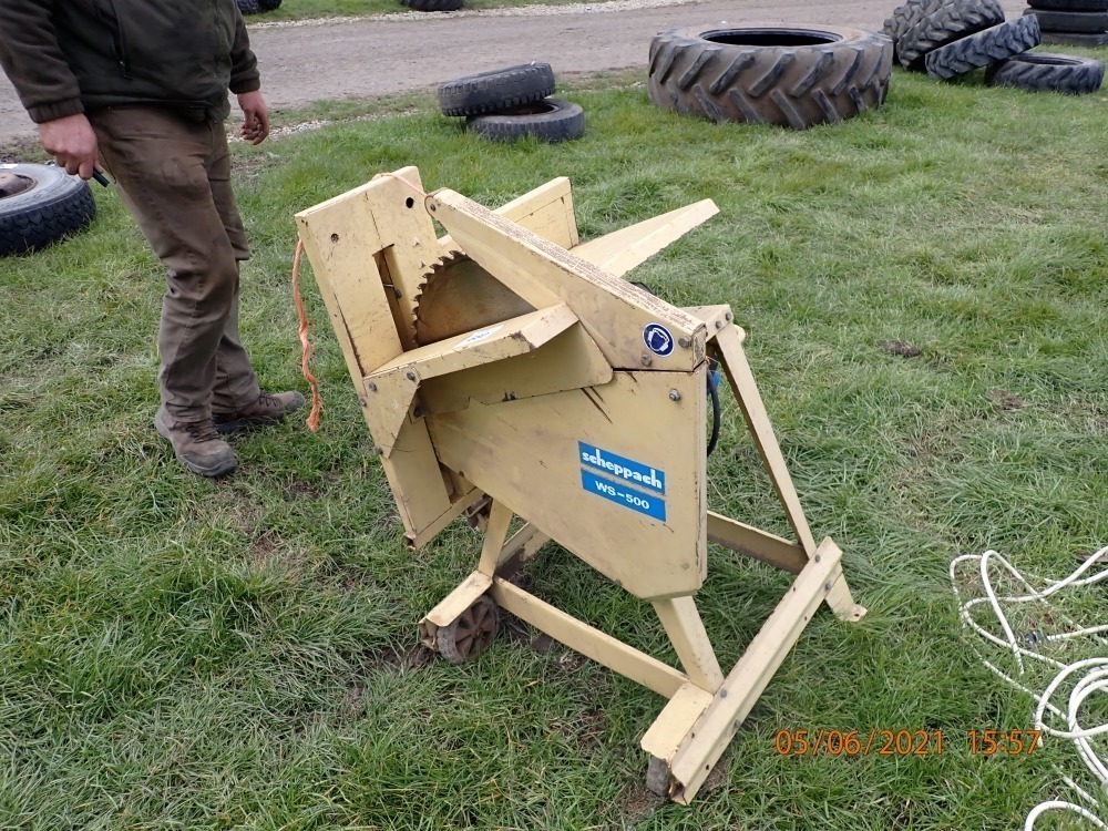 Scheppach 50mm WS-500 log saw, gwo | York Machinery Sale (Building ...