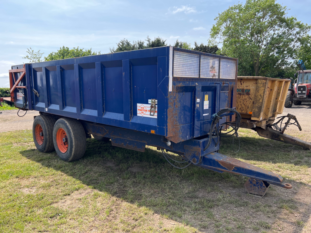 Ken Wootton 12T trailer c/w hydraulic door, super singles, s/drawbar ...