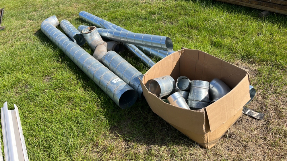 Extraction pipe and fittings | York Machinery Sale (Building materials ...