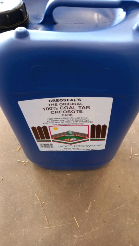 20ltr 100\% coal tar creosote | York Machinery Sale (Building materials ...