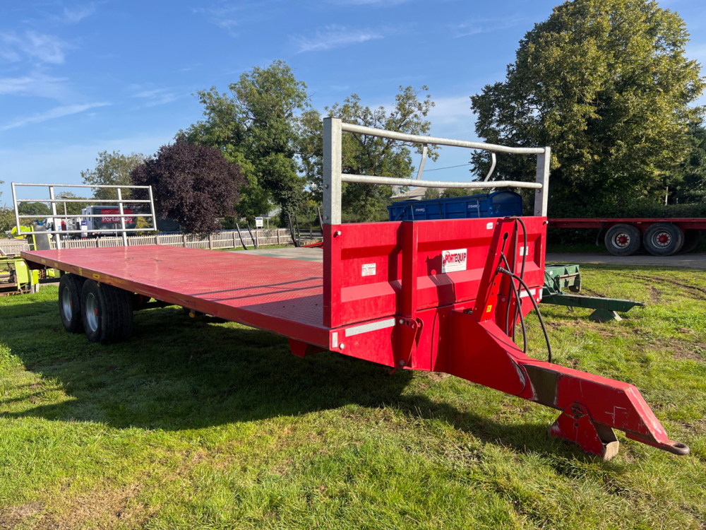 2018 Portequip 28ft bale trailer, mini super singles | York Machinery ...