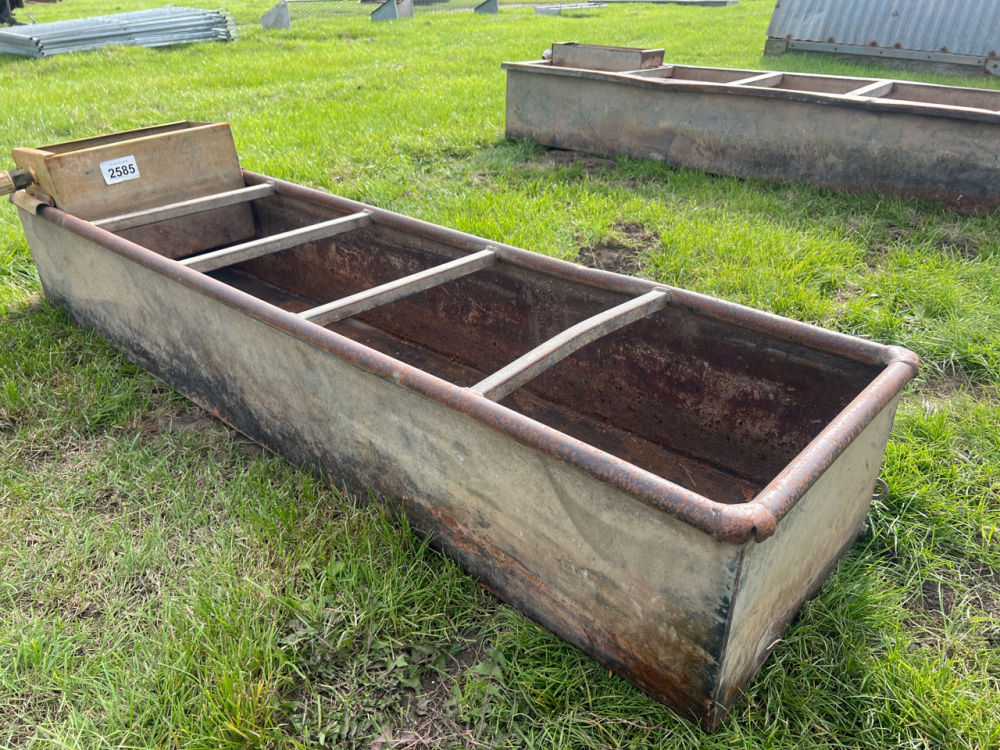 Galvanised water trough | York Machinery Sale (hedgers, buckets ...