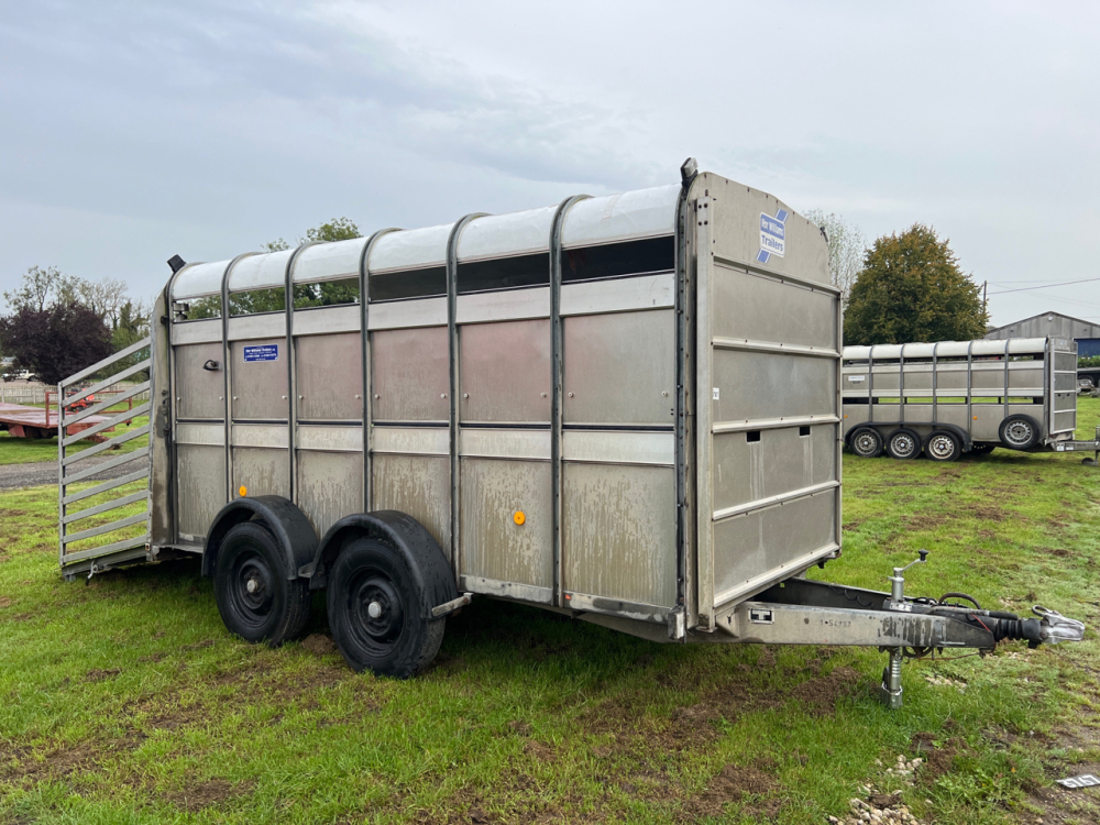 Ifor Williams TA510 12ft stock trailer with keys | York Machinery Sale ...