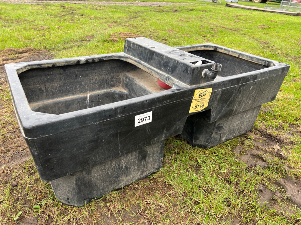 Automatic drinking trough, plastic, double | York Machinery Sale ...
