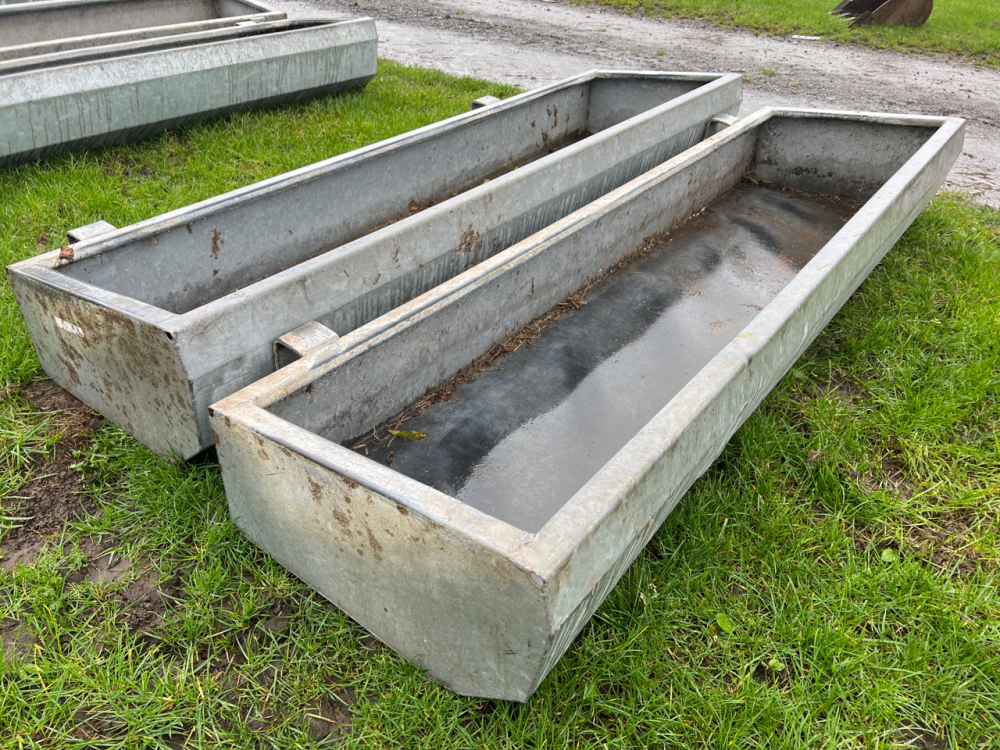 2 x IAE 7ft corner hook over feed troughs | York Machinery Sale ...