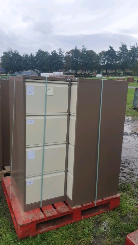 3 x as new steel filing cabinates | York Machinery Sale (Building ...