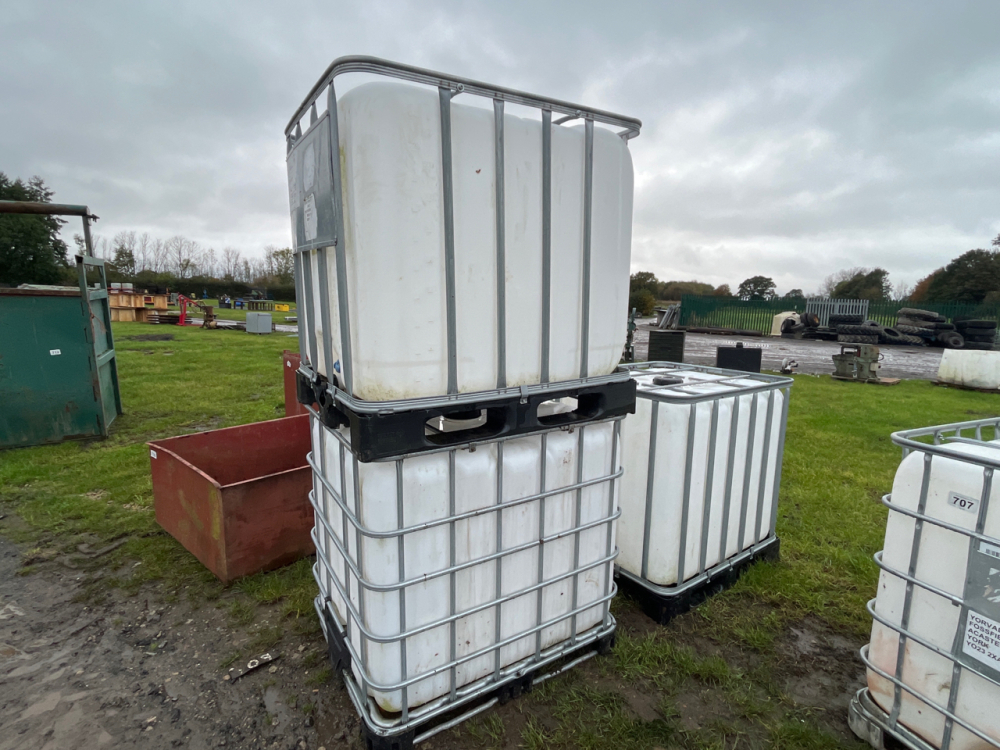 3 x 1000ltr IBC storage tanks | York Machinery Sale Unsolds - November ...