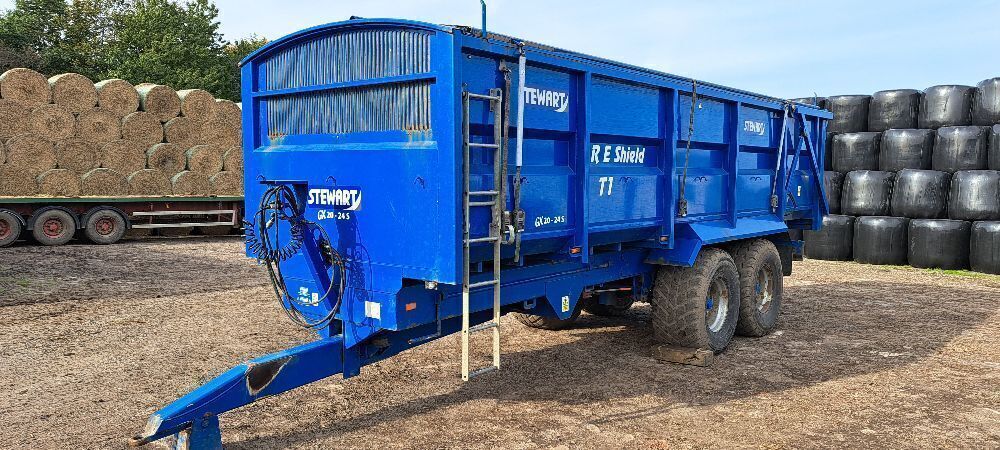 2012 Stewart GX20-245 20T tandem axle grain trailer, sprung drawbar ...