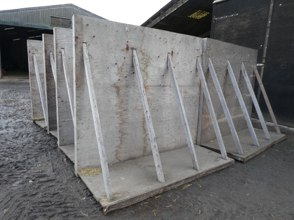 3 x timber free standing grain walls, 8ft wide | Stephensons Rural Farm ...