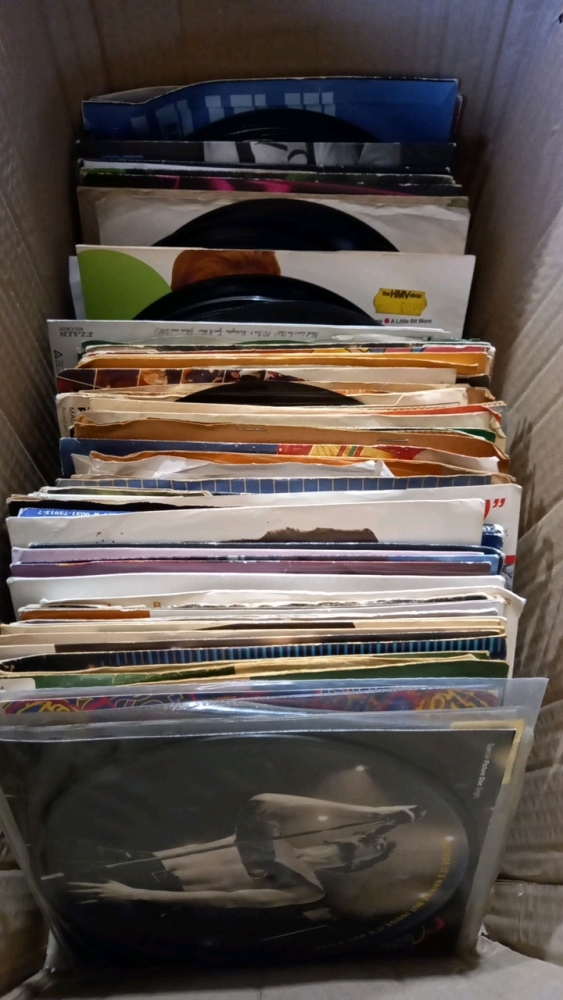 Box of records including picture discs | February timed online auction ...