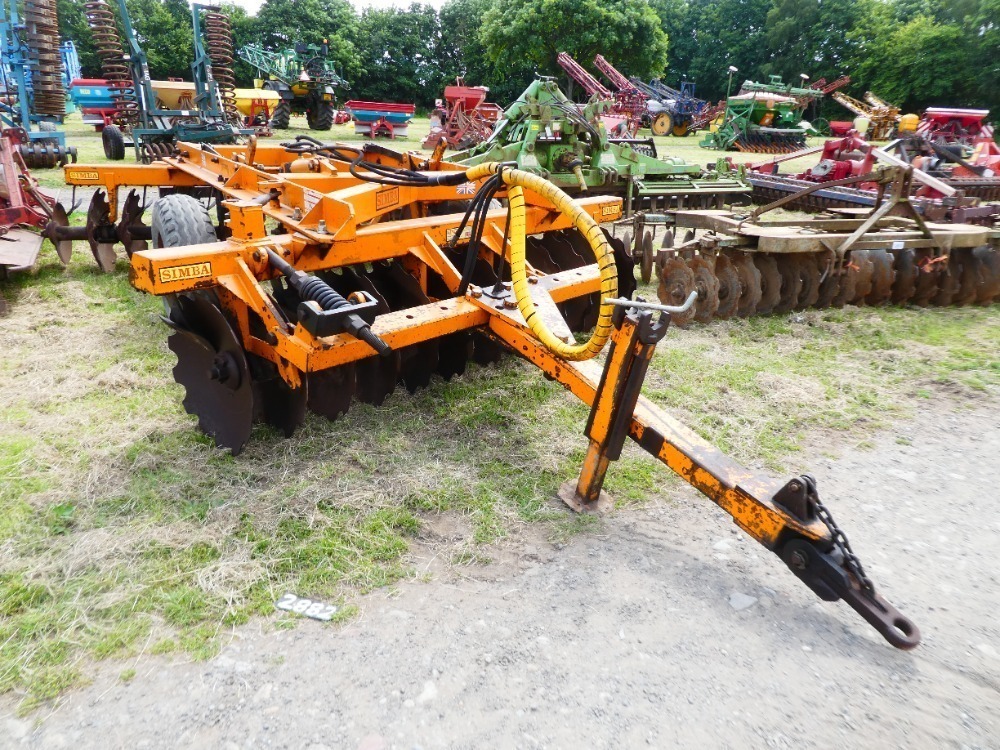 Simba Mk 2B 3m discs, rear drawbar with pipes, nearly new disc metal ...