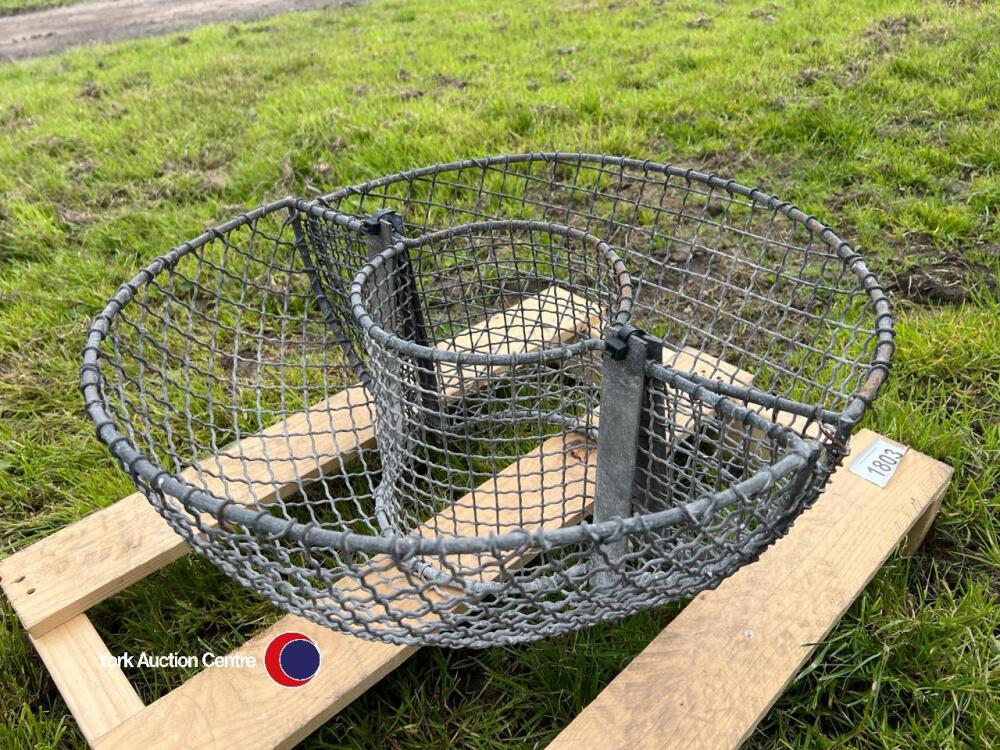 2 x galvanised hay racks/planters | York Machinery Sale (Building ...