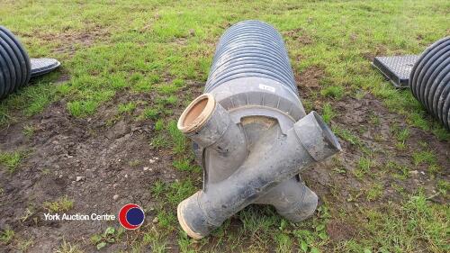 Underground inspection chambers with lids and riser 160mm | York ...