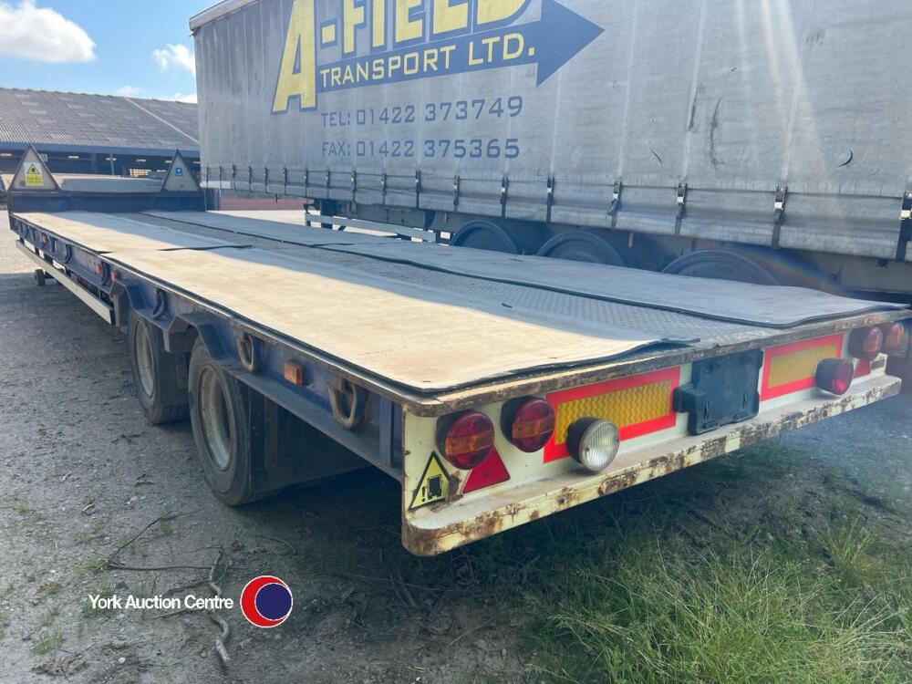 40ft step-frame trailer, extends to 50ft, vgc | York Machinery Sale ...