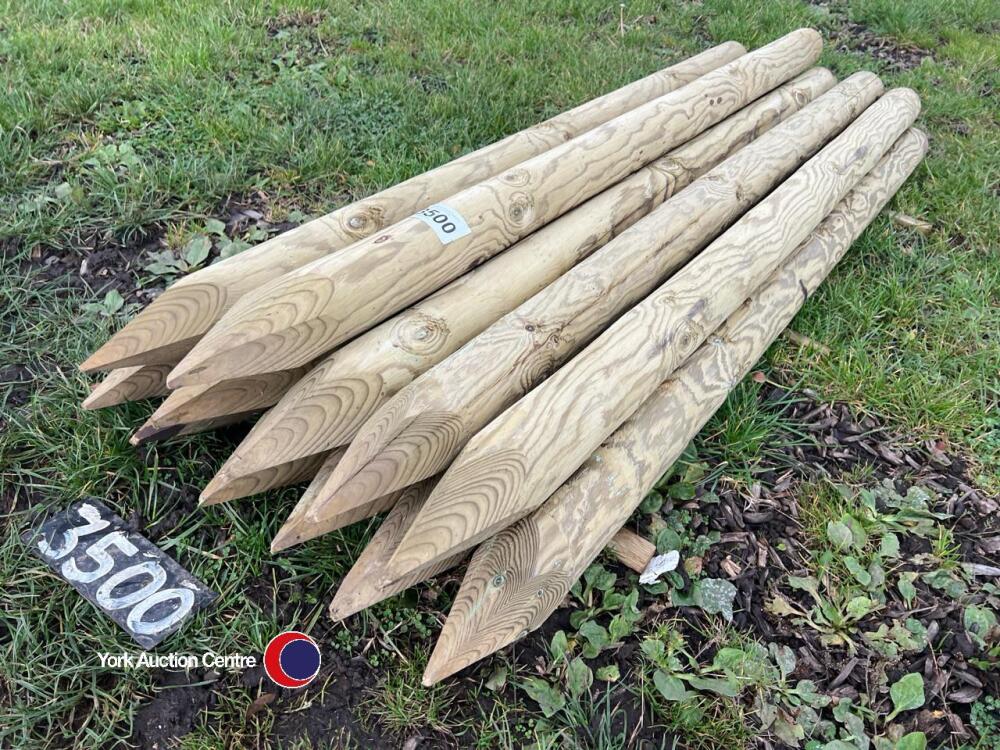 12 x planed fence posts | York Machinery Sale (hedgers, buckets ...