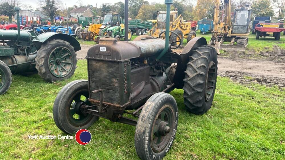 1947 Fordson Standard N narrow winged tractor, JYB 329, c/w belt pulley ...