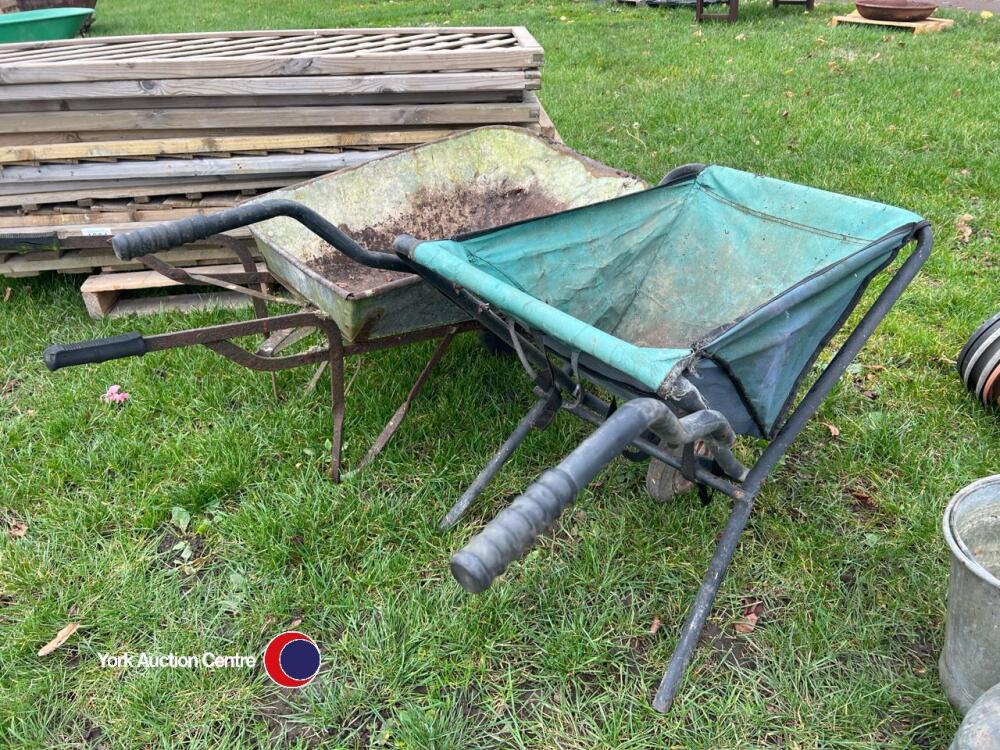 2 x garden wheelbarrows | York Machinery Sale (Building materials ...