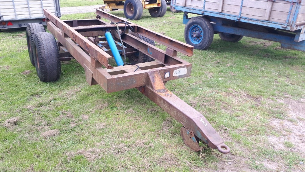 8T tandem axle farm trailer chassis | York Machinery Sale (Tractors ...