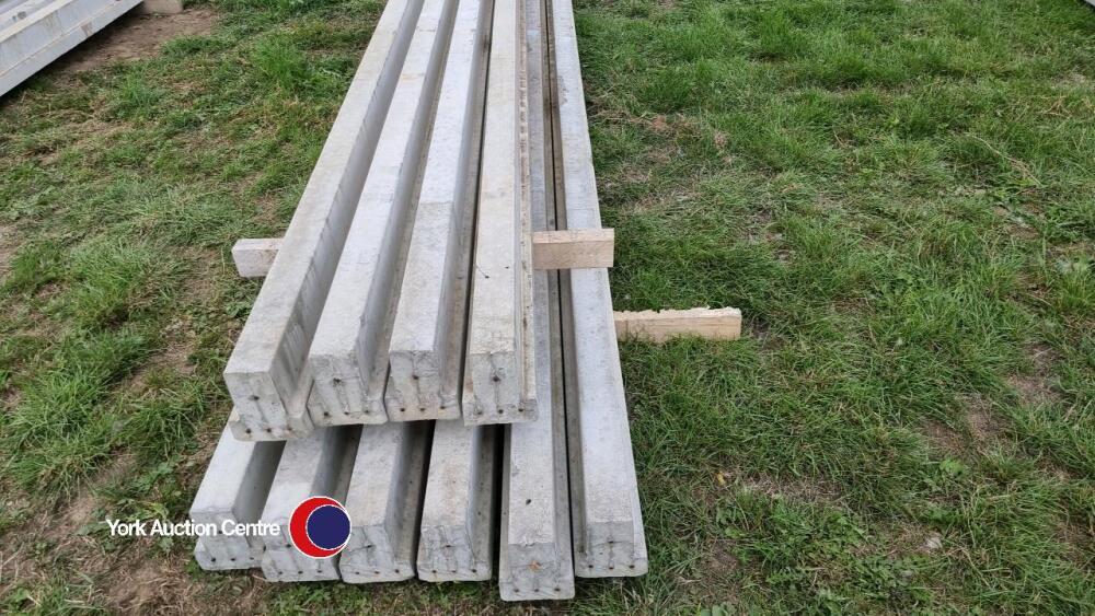10 x concrete pre stressed T beams approx 150mm High x 120mm long x 3 ...