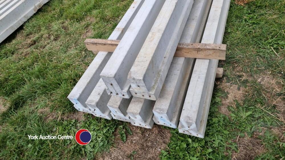 8 x concrete pre stressed T beams approx 150mm High x 120mm long x 3 ...