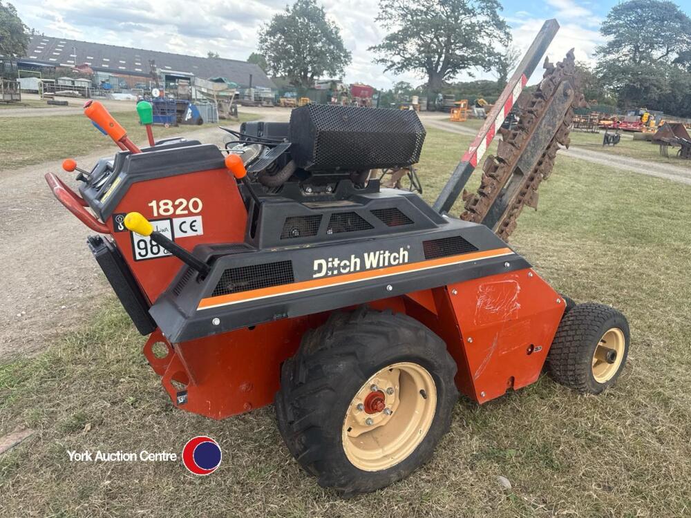 Ditch witch 1820 trencher, 129hrs | York Machinery Sale (hedgers ...