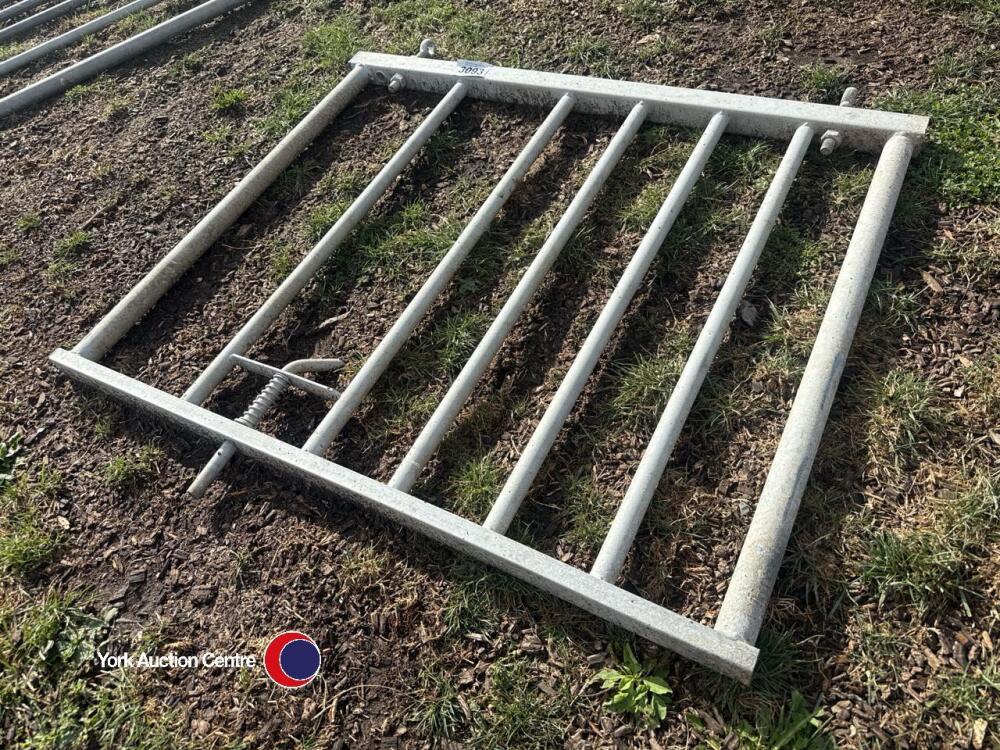 Galvanised field gate, 3ft wide | York Machinery Sale (hedgers, buckets ...